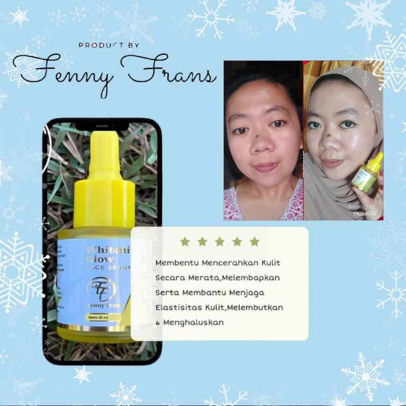 Jual Serum Whitening Glow Fenny Frans 3x lebih cepat mencerahkan wajah ...