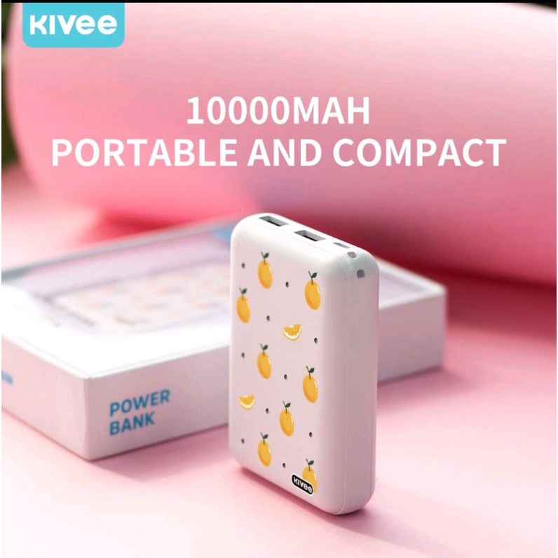 Jual kivee powerbank 10000mah dual input dan output | Shopee Indonesia