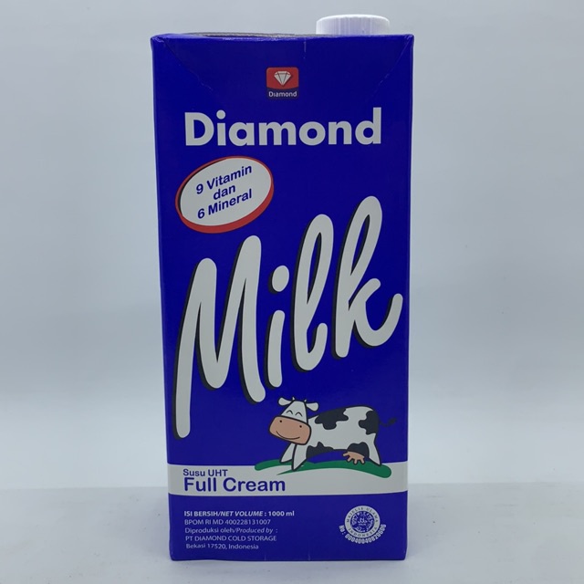 Jual Sembako Diamond Milk UHT Susu Literan 1L Full Cream AT22 | Shopee ...