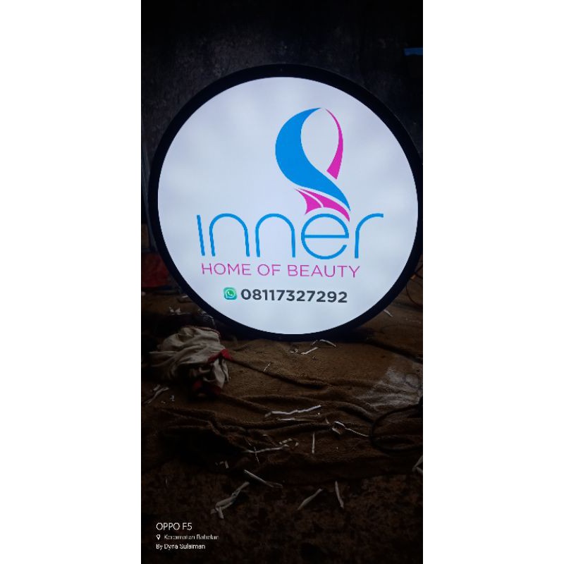 Jual Neon Box diameter 60cm/1 sisi | Shopee Indonesia
