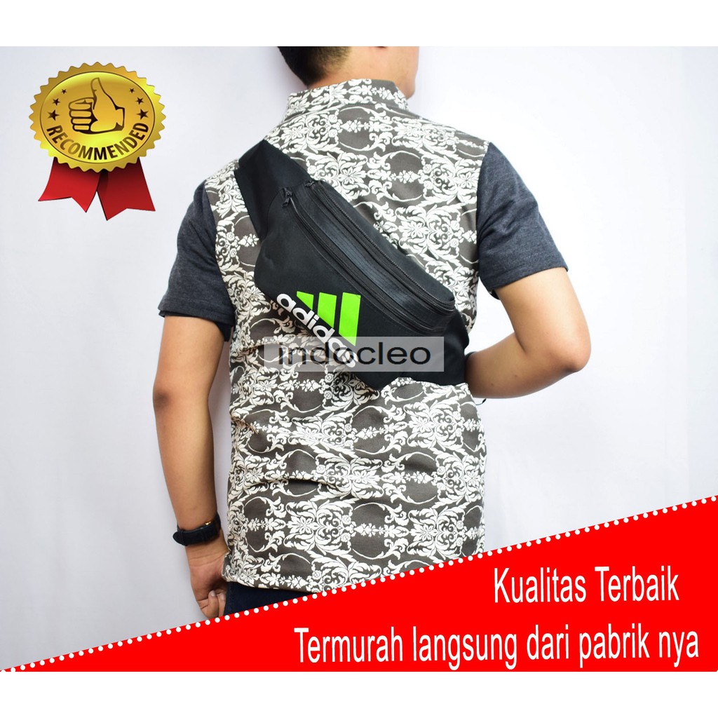 Jual tas selempang waistbag Adidas slempang 68-hitam | Shopee Indonesia