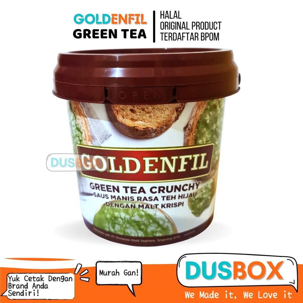 Jual Goldenfil Greentea Crunchy / Selai Roti Bakar / Toping Roti ...