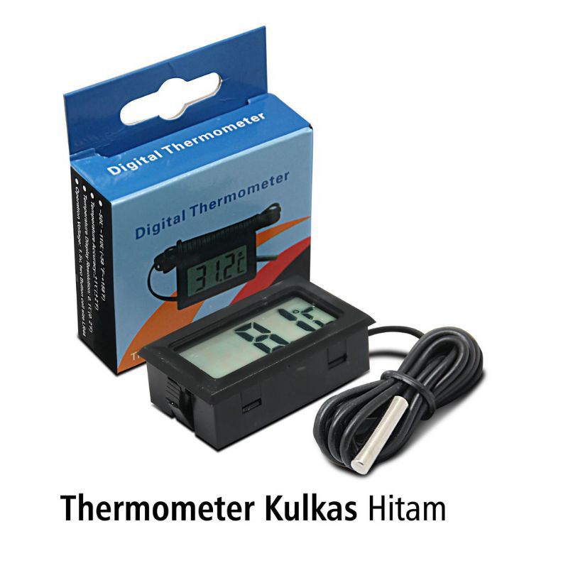 Jual thermometer kulkas digital warna hitam | Shopee Indonesia