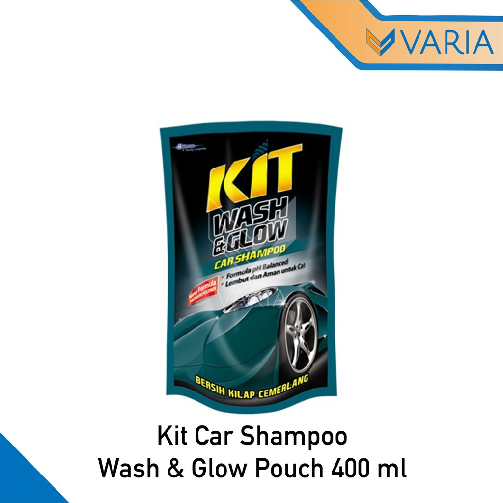 Jual Kit Car Shampoo Cuci Motor Mobil Wash & Glow Refill Pouch 400 ml ...