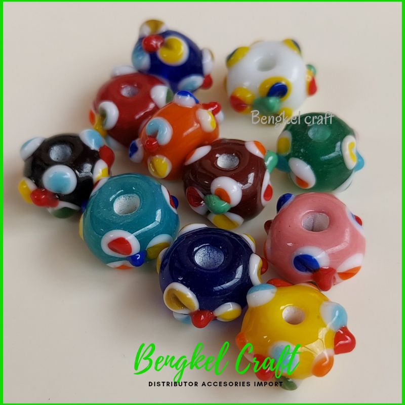 Jual Manik-Manik Crystal Ceko murano lampwork Bahan Gelang Perhiasan ...