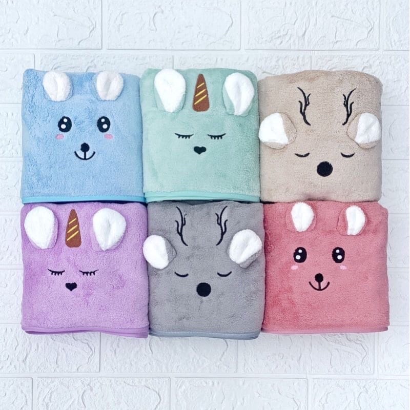 Jual HANDUK BAYI MICROFIBER IMPORT MOTIF BONEKA LUCU | Shopee Indonesia
