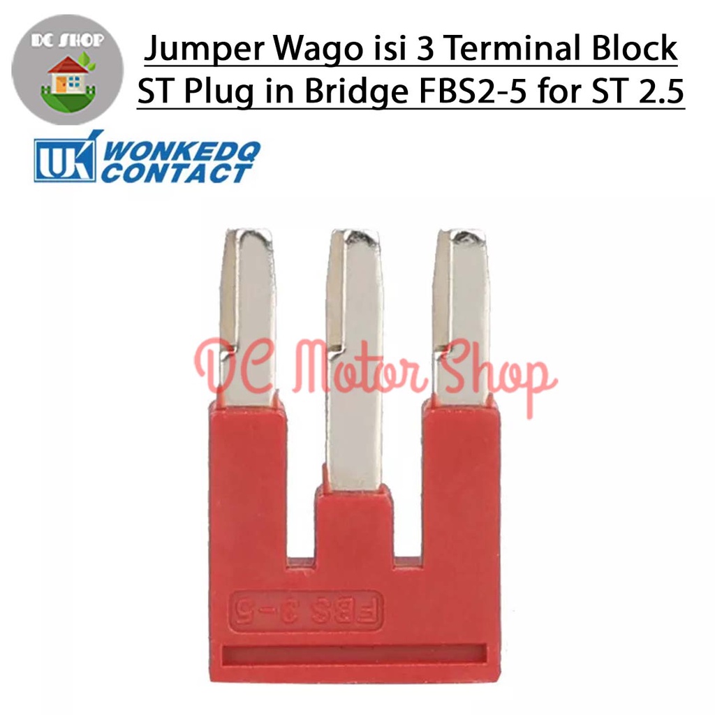 Jual Jumper Wago isi 3 Terminal Block ST Plug in Bridge FBS2-5 for ST 2 ...