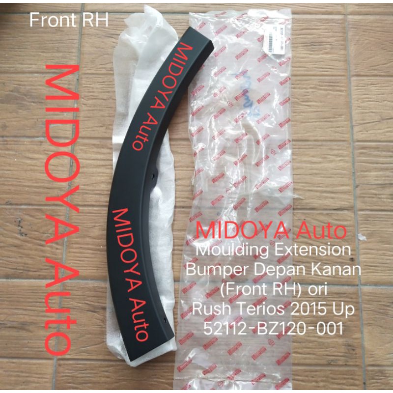 Jual Moulding Extension Bumper Depan Rush Terios 2015 Up ori | Shopee ...