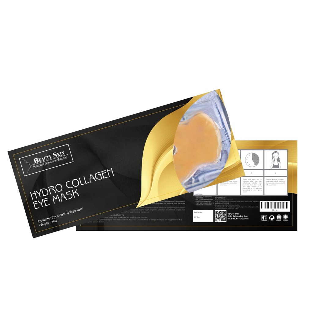 Jual Beauty Skin Hydro Collagen Eye Mask Gold isi 2 pcs | Shopee Indonesia