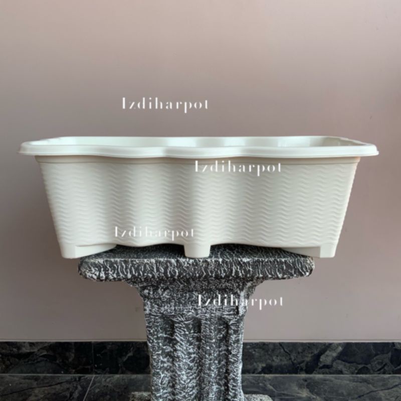 Jual Pot Bunga Tanaman Panjang Sgp 05 Putih Panjang 50 Cm - SGP 05 ...