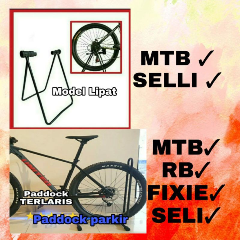 Jual STANDAR PADDOCK LIPAT SEPEDA MTB / GUNUNG / SELLI / MINION / PEDOK ...