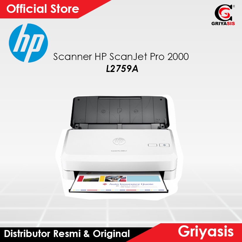 Jual Scanner HP ScanJet Pro 2000 S2 Sheet- Feed L2759A | Shopee Indonesia