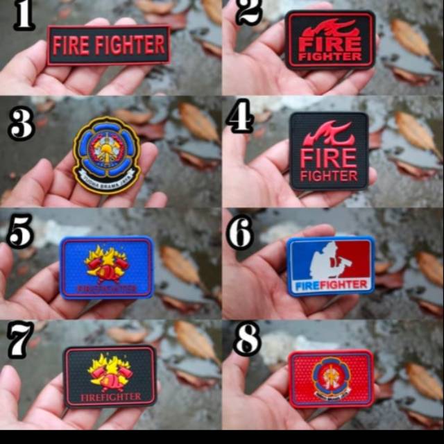 Jual Patch Rubber Damkar Patch Velcro 3D Velcro Fire Fighting | Shopee ...