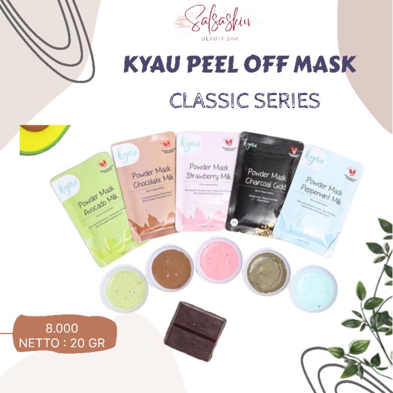Jual ( BPOM ) PEEL OFF MASK KYAU 20 GR ( FREE SPATULA ) | Shopee Indonesia