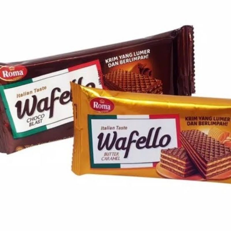 Jual Wafer wafello rasa coklat dan caramel 17gr isi 10pcs | Shopee ...