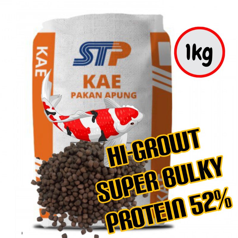 Jual Pelet KAE pakan ikan Super Bulky pakan apung 1kg STP KAE protein ...
