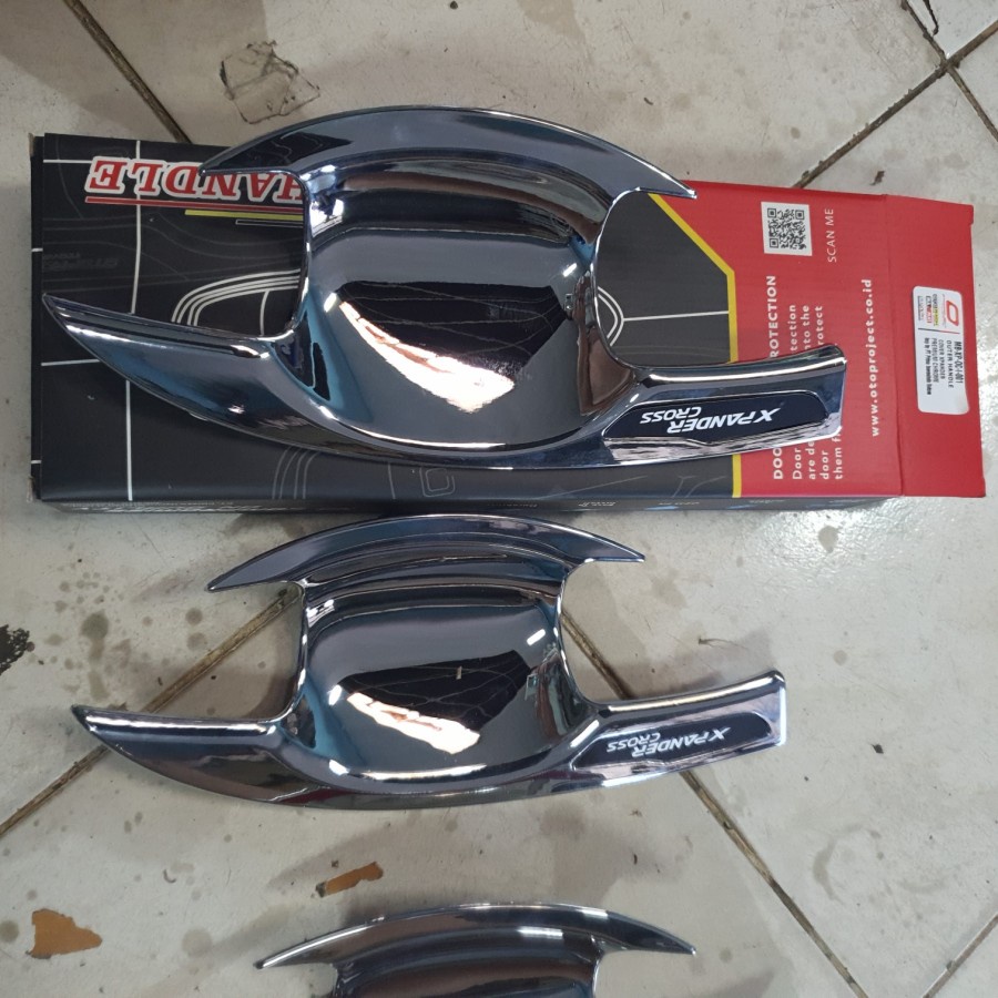 Jual Outer handle mangkok pintu premium chrome otoproject Xpander Cross | Shopee Indonesia