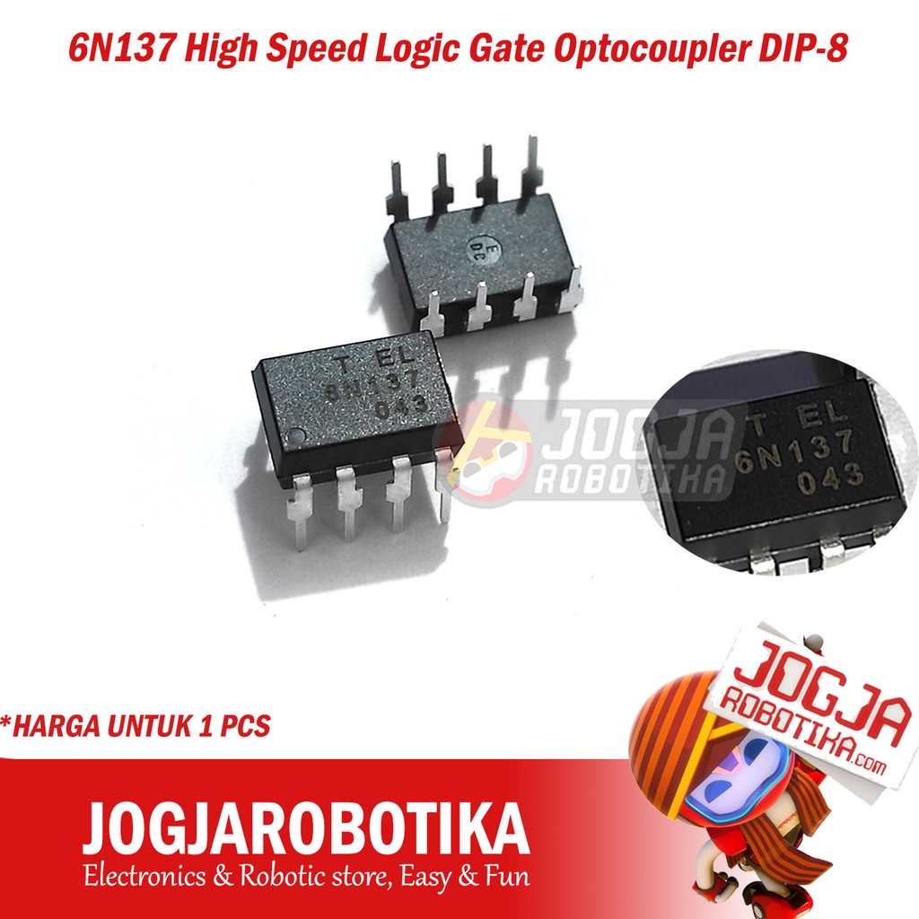 Jual 6N137 High Speed Logic Gate Optocoupler DIP8 | Shopee Indonesia