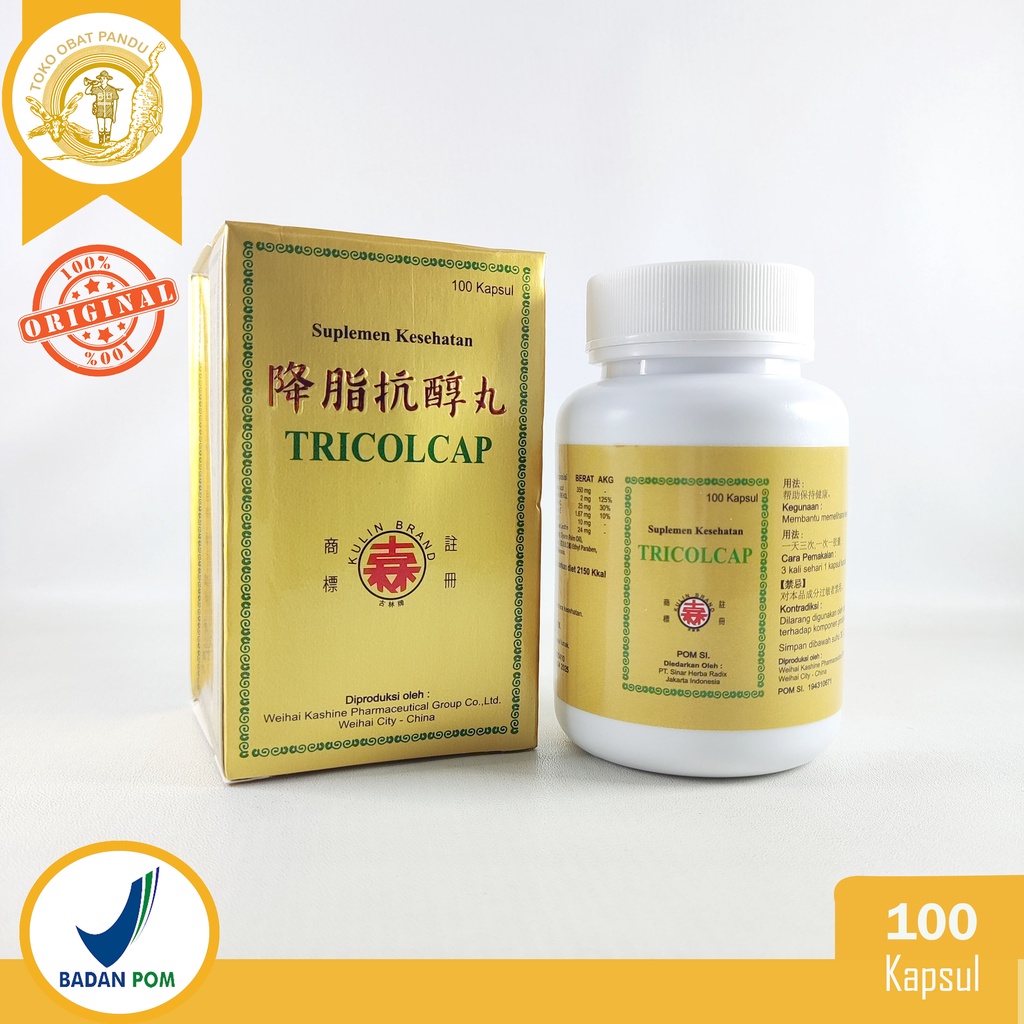 Jual TRICOLCAP / ANTI CHOLESTEROL & TRIGLYCERIDE CAPSULES / OBAT ...