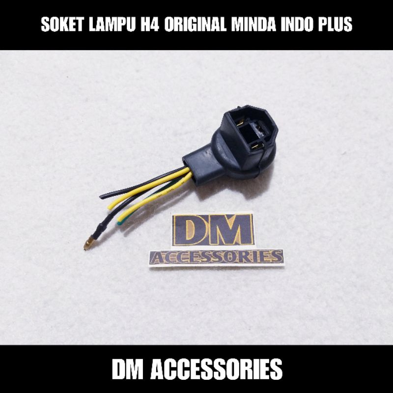 Jual SOCKET H4 SOKET LAMPU H4 MOBIL & MOTOR ORIGINAL MINDA | Shopee ...