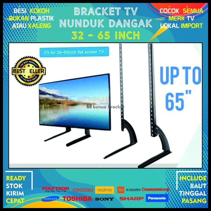 Jual Bracket TV LED LCD Kaki 32 40 43 55 50 49 60 Inch Stand Kaki TV ...