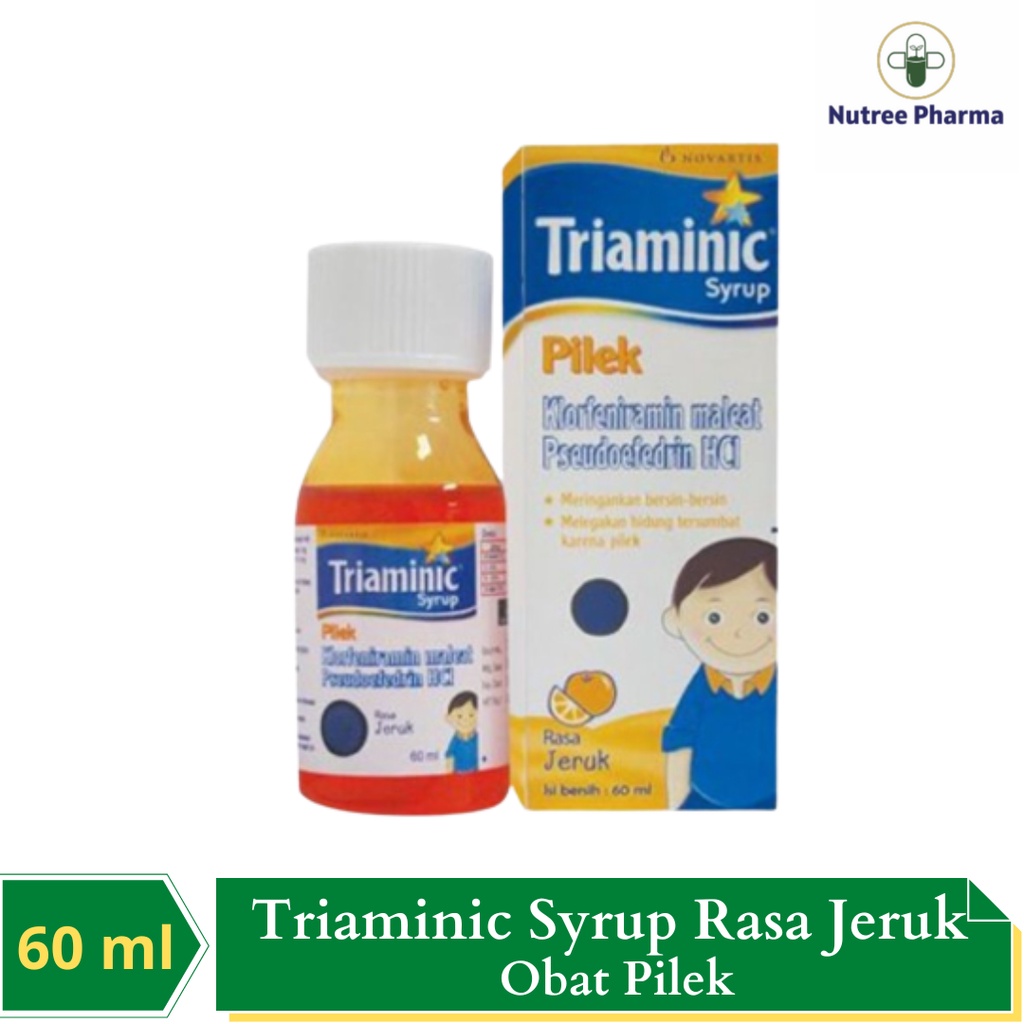 Jual TRIAMINIC PILEK SYRUP RASA JERUK 60 ML | Shopee Indonesia