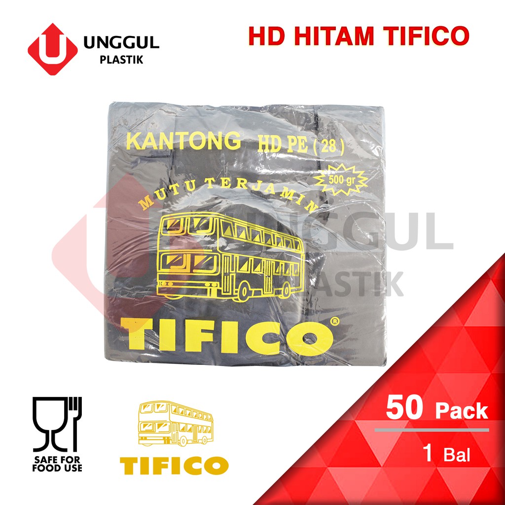 Jual PLASTIK HD HITAM TIFICO | Shopee Indonesia