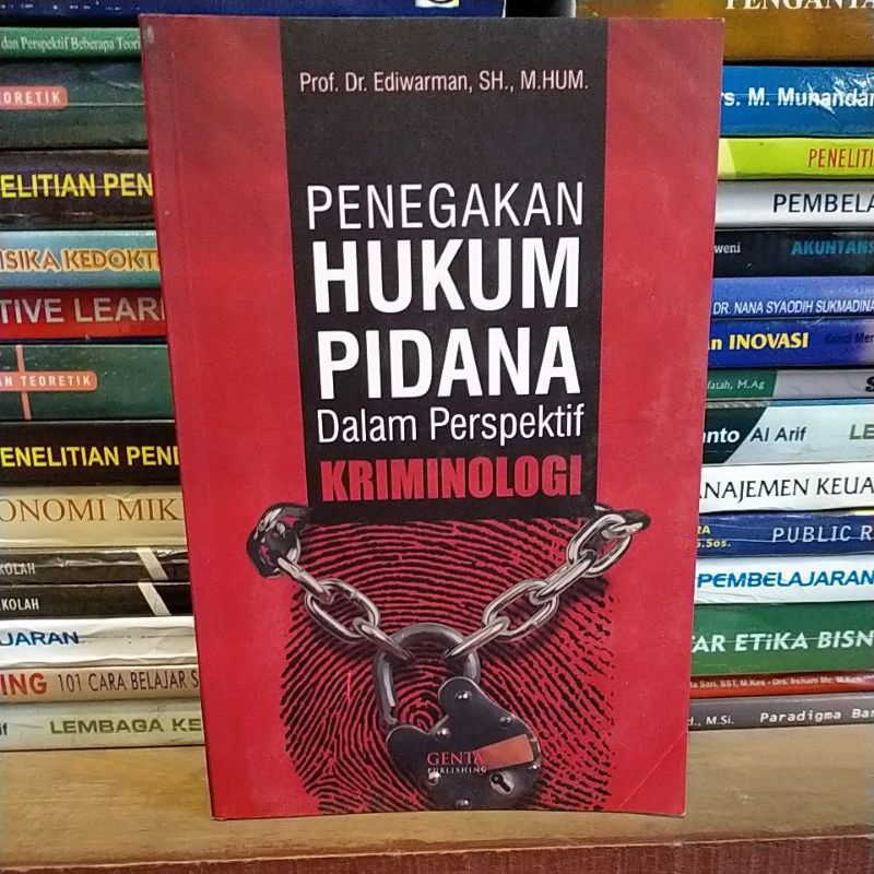 Jual BUKU PENEGAKAN HUKUM PIDANA DALAM PERSPEKTIF KRIMINOLOGI | Shopee Indonesia