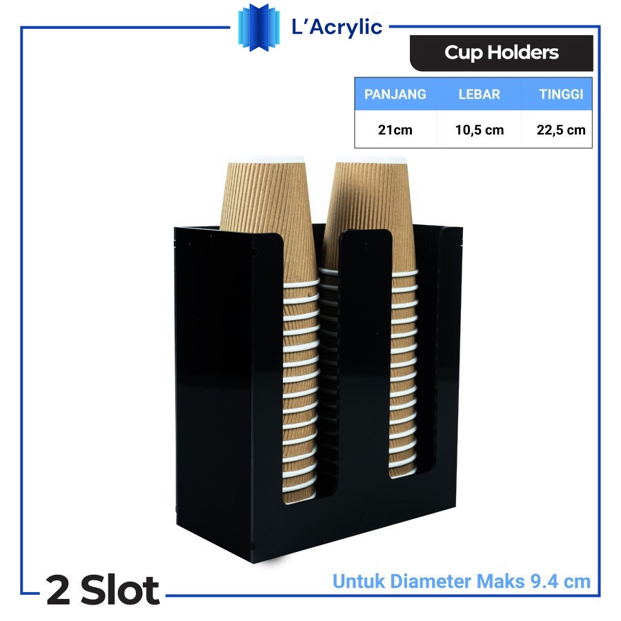 Jual RAK / RACK / DISPENSER / ORGANIZER PAPER CUP COFFEE CUP 9 OZ 2 ...
