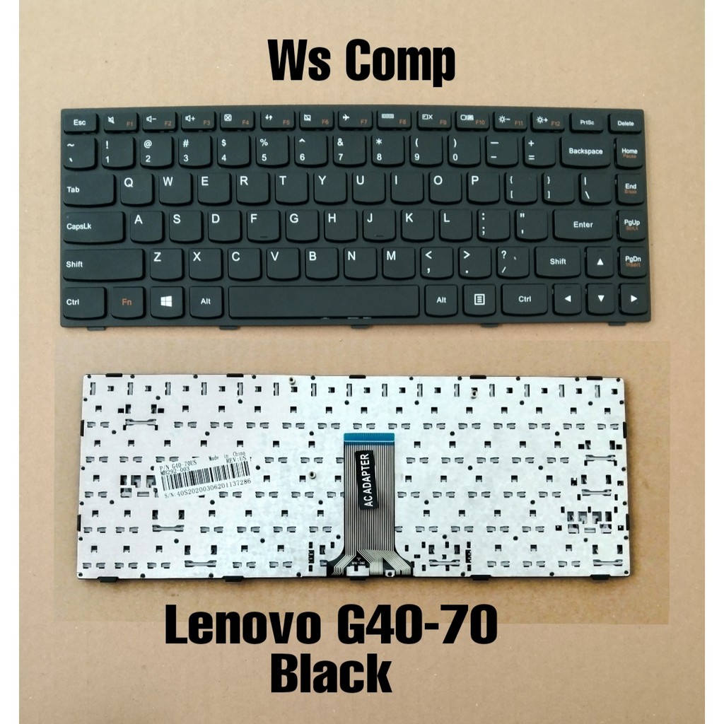 Jual KEYBOARD LENOVO G40-70 BLACK | Shopee Indonesia
