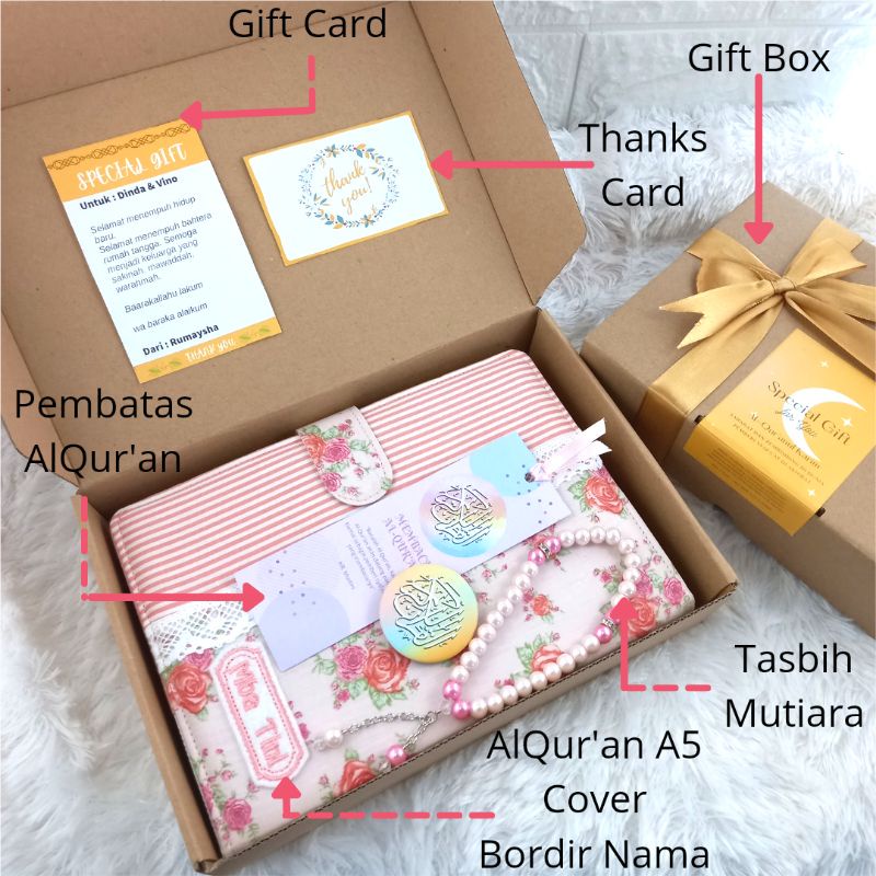 Jual HAMPERS C -Quran Custom Nama A5 Sedang | Shopee Indonesia