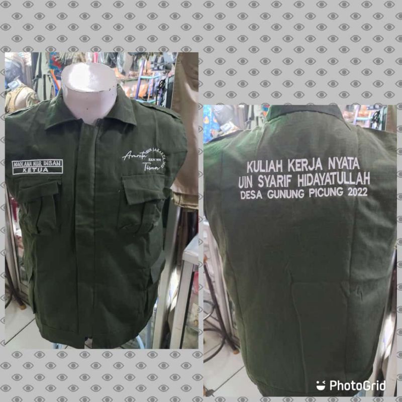 Jual rompi KKN#rompi mahasiswa#universitas#rompi kegiatan#costum bordir ...