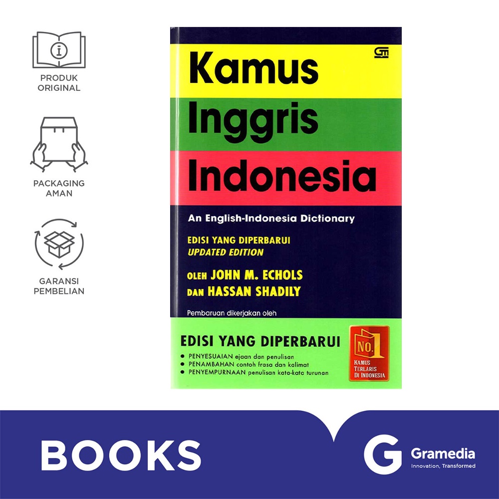 Jual Kamus Inggris - Indonesia Edisi yang Diperbarui (Hard Cover ...