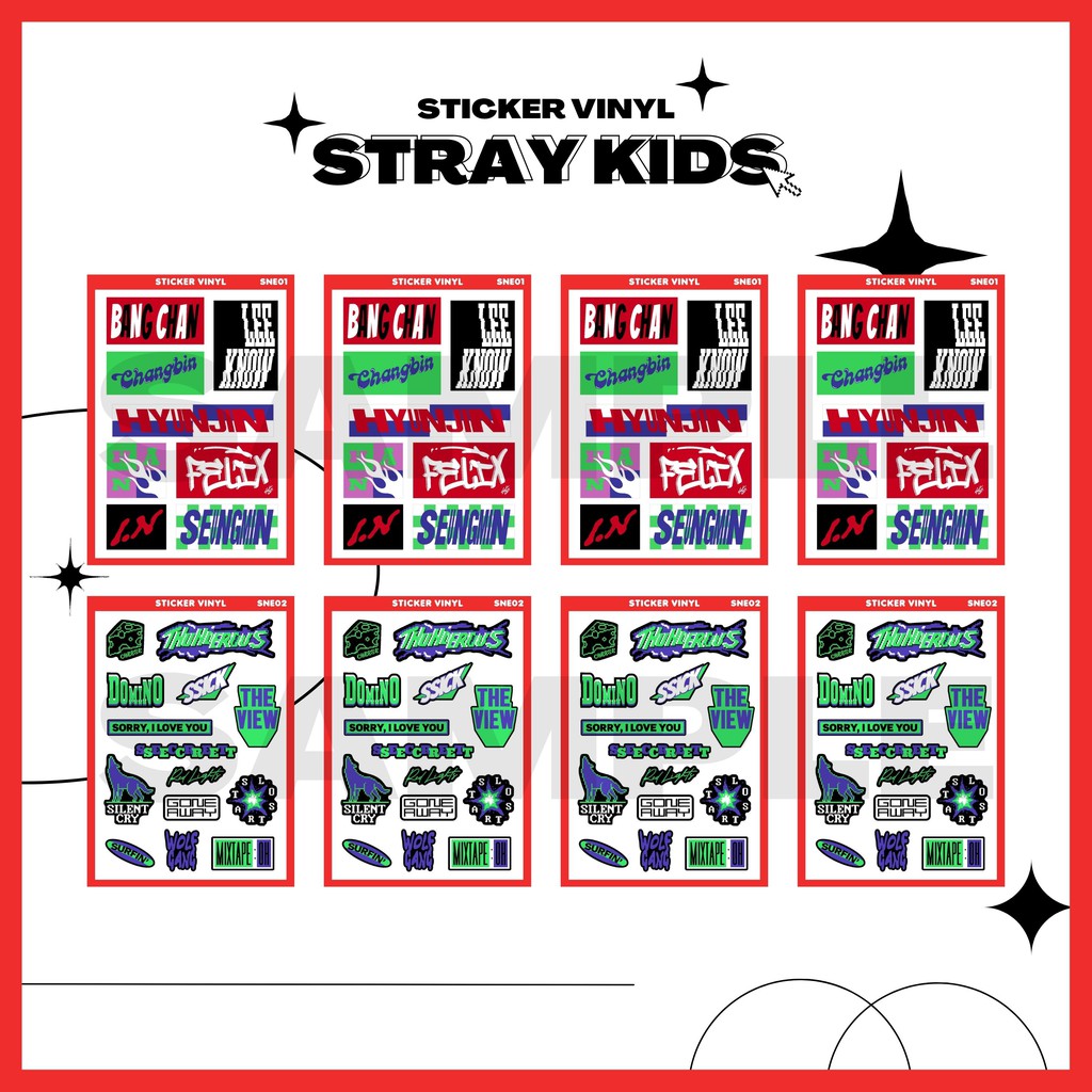 Jual Sticker / Stiker Kpop Stray kids / StrayKids Skzoo - Basic ...