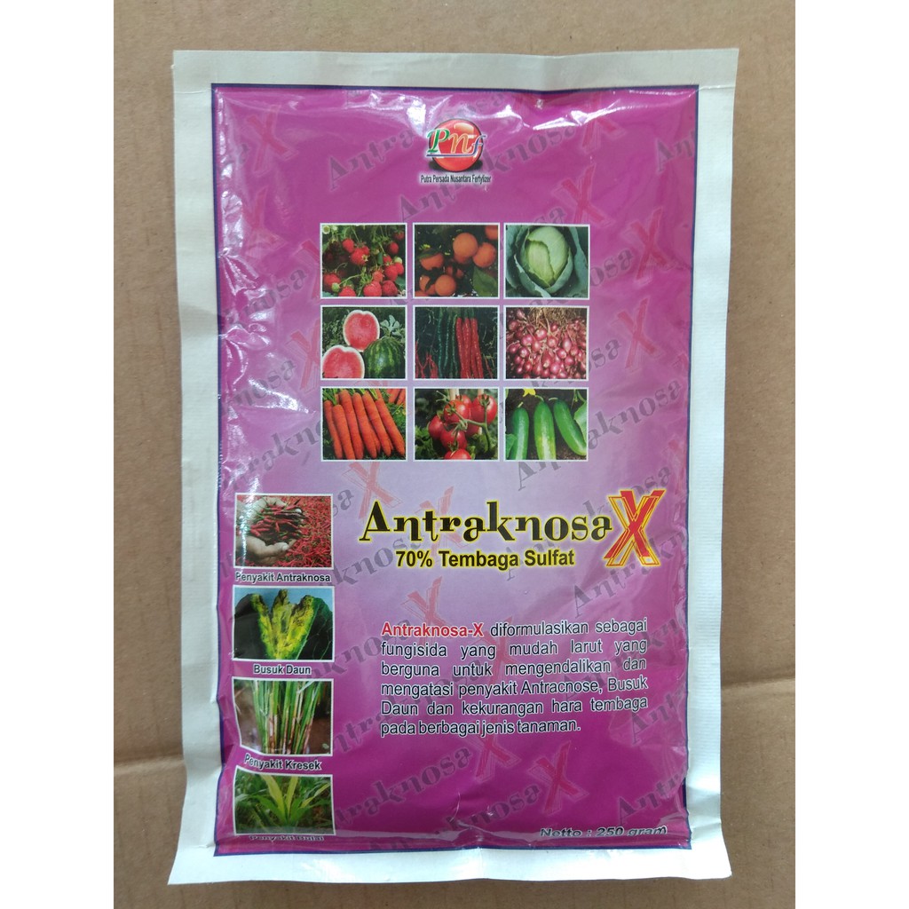 Jual Fungisida Antraknosa X Bahan Aktif Tembaga Sulfat - 250 Gram ...