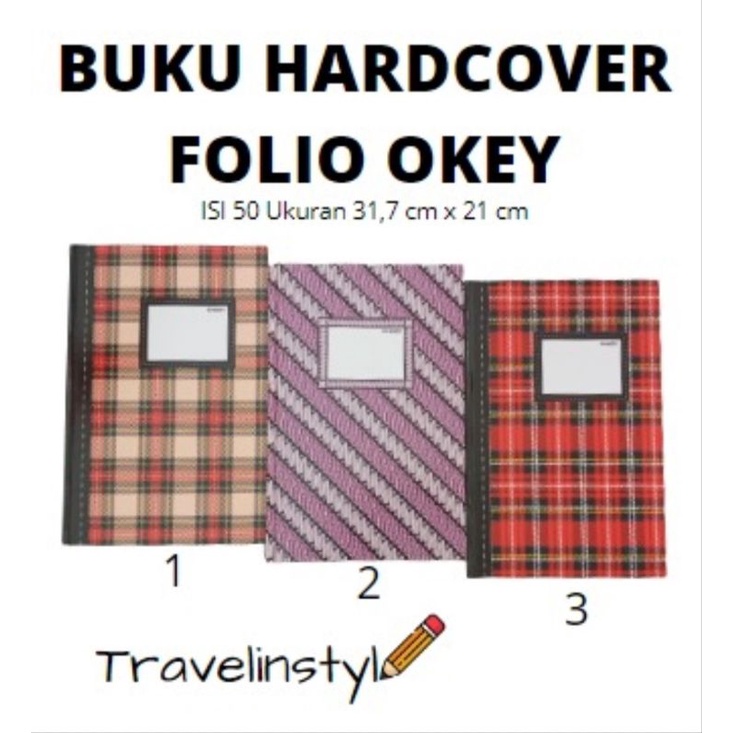 Jual Buku Folio Hardcover Okey isi 50 lembar | Shopee Indonesia