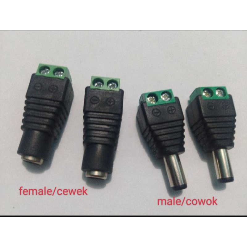 Jual Jack DC konector male/female | Shopee Indonesia
