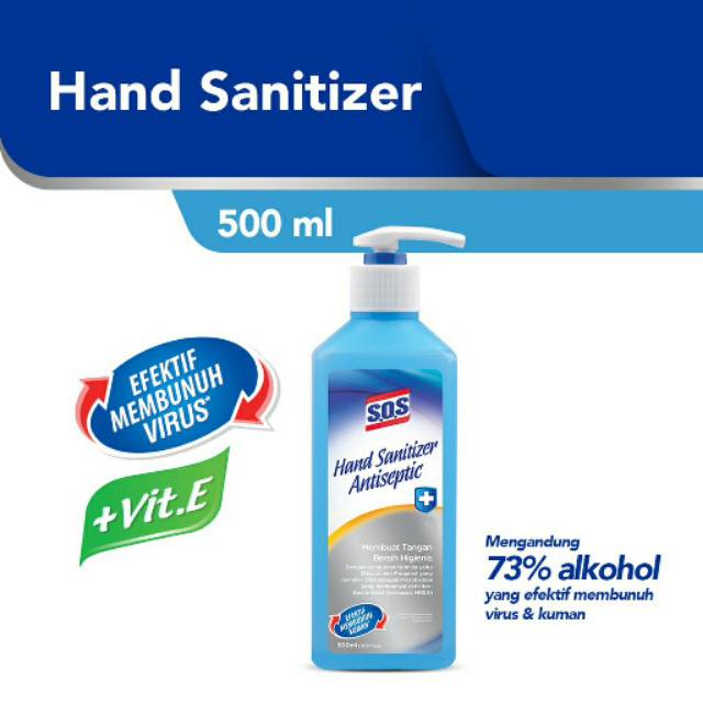 Jual SOS Hand Sanitizer Botol 500 ml | Shopee Indonesia