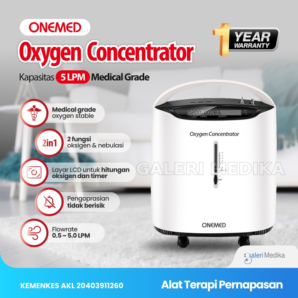 Jual Onemed Oxygen Concentrator - Mesin Penghasil Oksigen / Oksigen ...