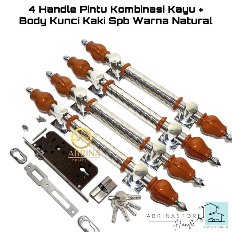 Jual handle pintu rumah set kunci panjang 45cm tarikan gagang pintu ...