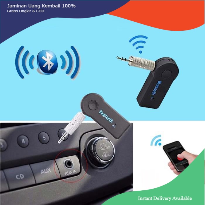 Jual Alat Sambung Car Bluetooth Mobil Music Receiver With AUX | Shopee ...