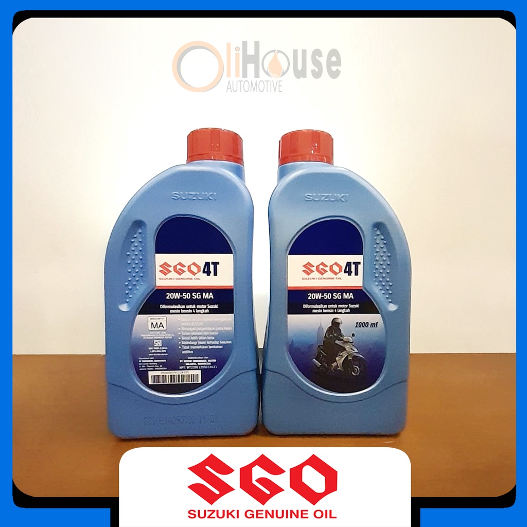 Jual OLI MESIN MOTOR SGO SUZUKI GENUINE OIL 20W-50 SG 1000mL | Shopee ...