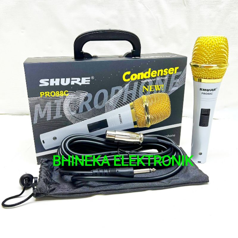 Jual mic kabel condensor shure pro88c / pro 88c / pro 88 c kondensor ...