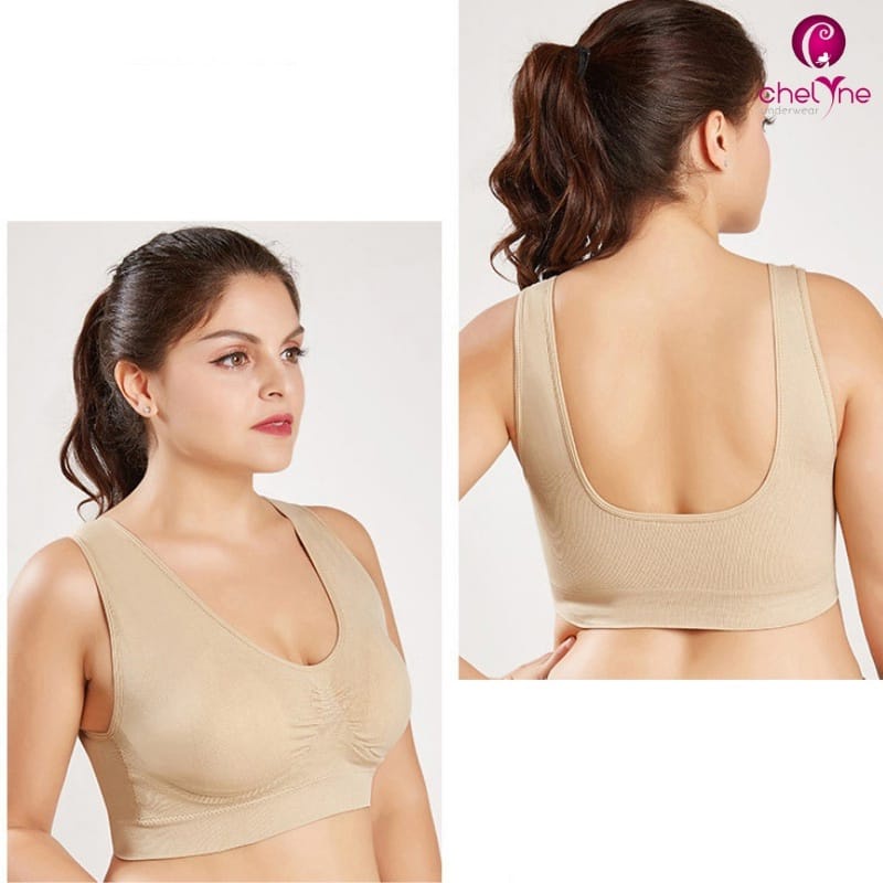 Jual Chelyne Bra Rajut (L-XL) W049/W079 Basic Sport Bra (Standard-Jumbo) | Shopee Indonesia