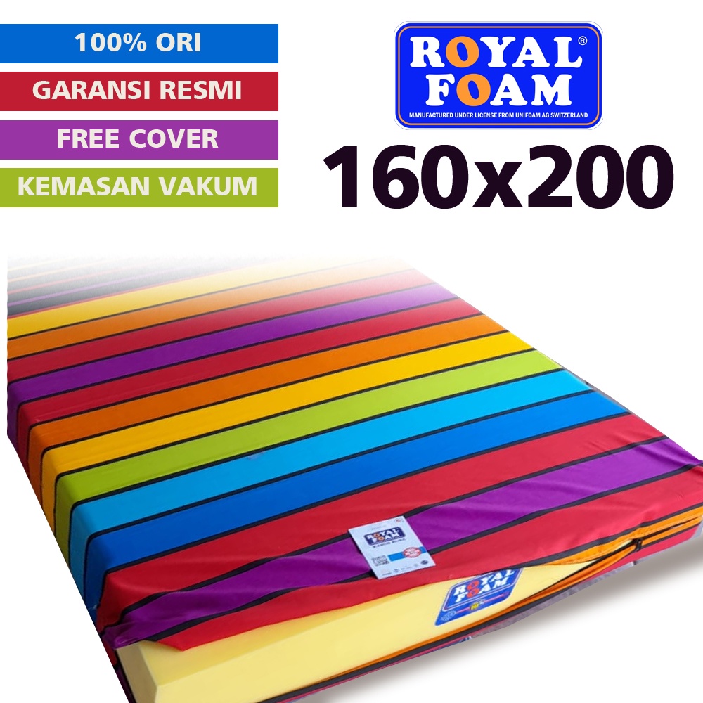 Jual Royal Foam Kasur Busa Vakum Super Yellow Queen Size 160x200 ...