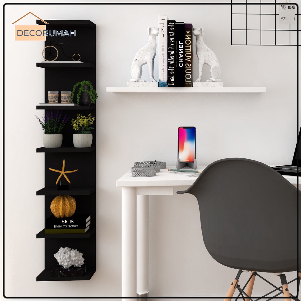 Jual RAK RIAS DINDING KAYU Minimalis Dekorasi Ruangan Tv Serbaguna ...