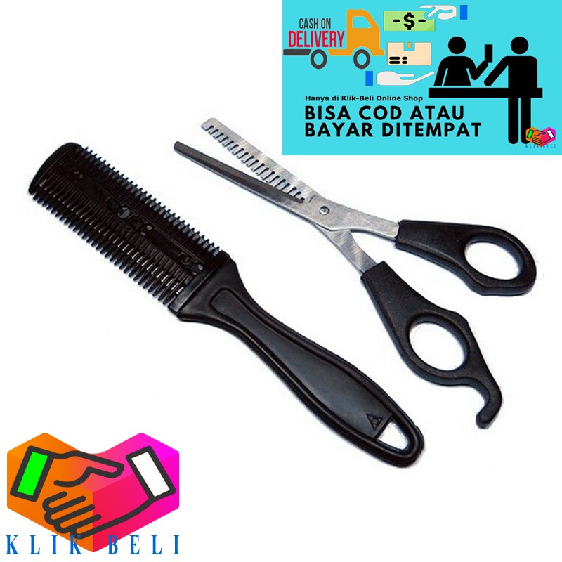Jual Gunting Sasak Set 2 Pcs / Gunting Rambut Set Pencukur Sisir ...