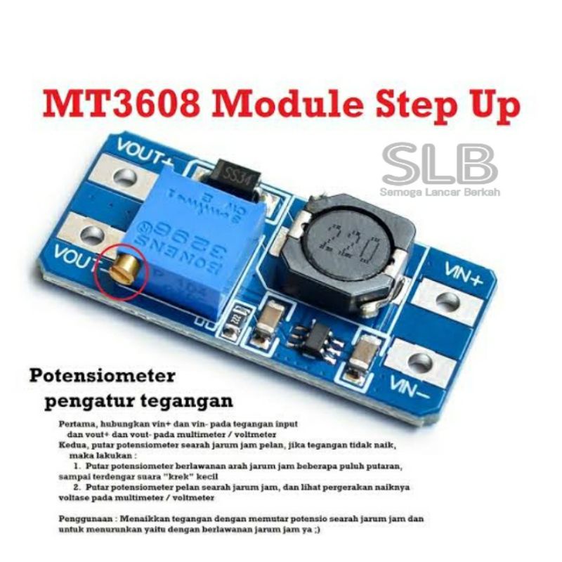 Jual Step Up MT3608 Modul Penaik Tegangan DC to DC | Shopee Indonesia