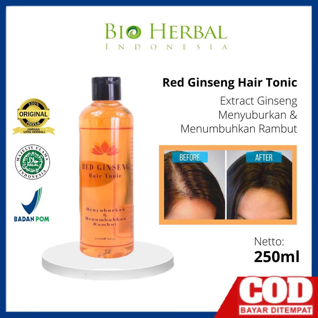 Jual Red Ginseng Hair Tonic Vitamin penumbuh perawatan pemanjang ...