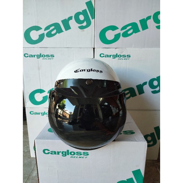 Jual Cargloss White glossy set kaca cembung 100% ( Packing Free Kardus ...